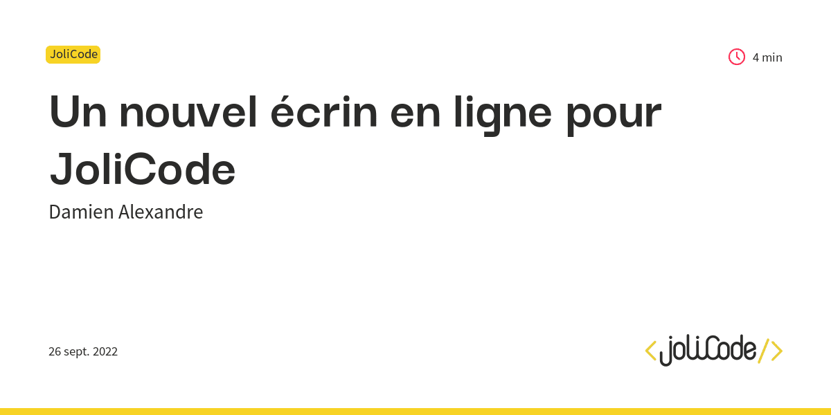 Un nouvel écrin en ligne pour JoliCode - JoliCode